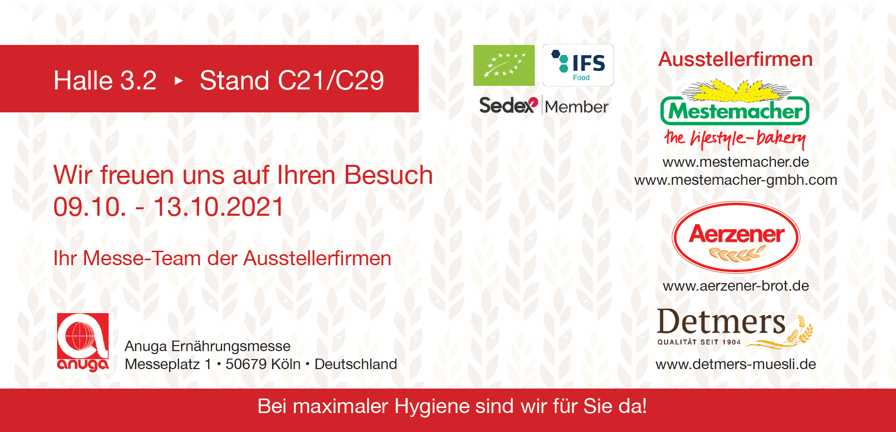 Anuga Messe 2021 - Mestemacher.de