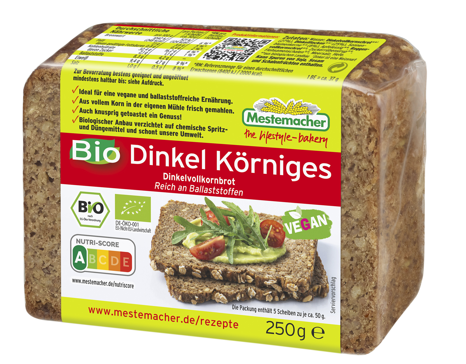 Mestemacher Bio Dinkel Körniges ist ab September 2022 erhältlich ...